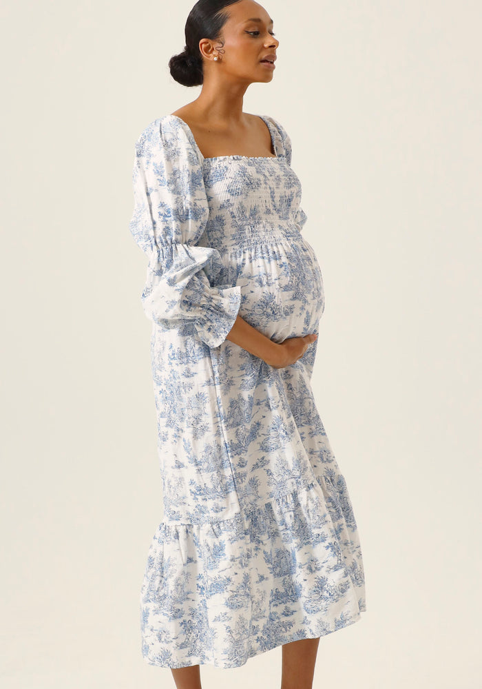 YUKI Dress in Paris – Linen Maternity Dress | Nothing Fits But