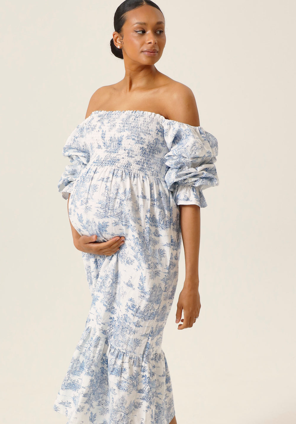 YUKI Dress in Paris – Linen Maternity Dress | Nothing Fits But