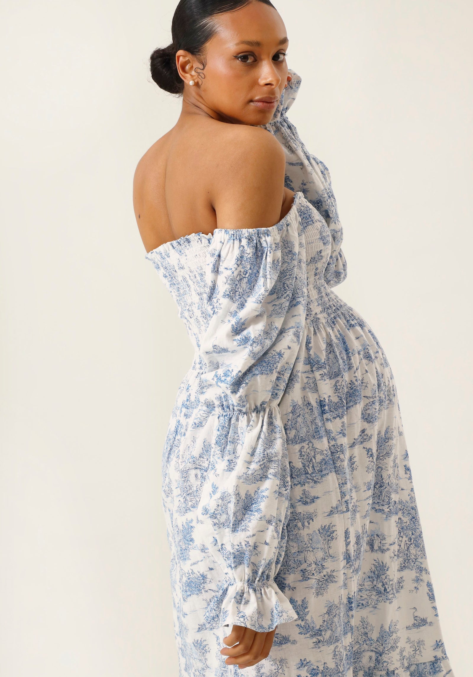 YUKI Dress in Paris – Linen Maternity Dress | Nothing Fits But